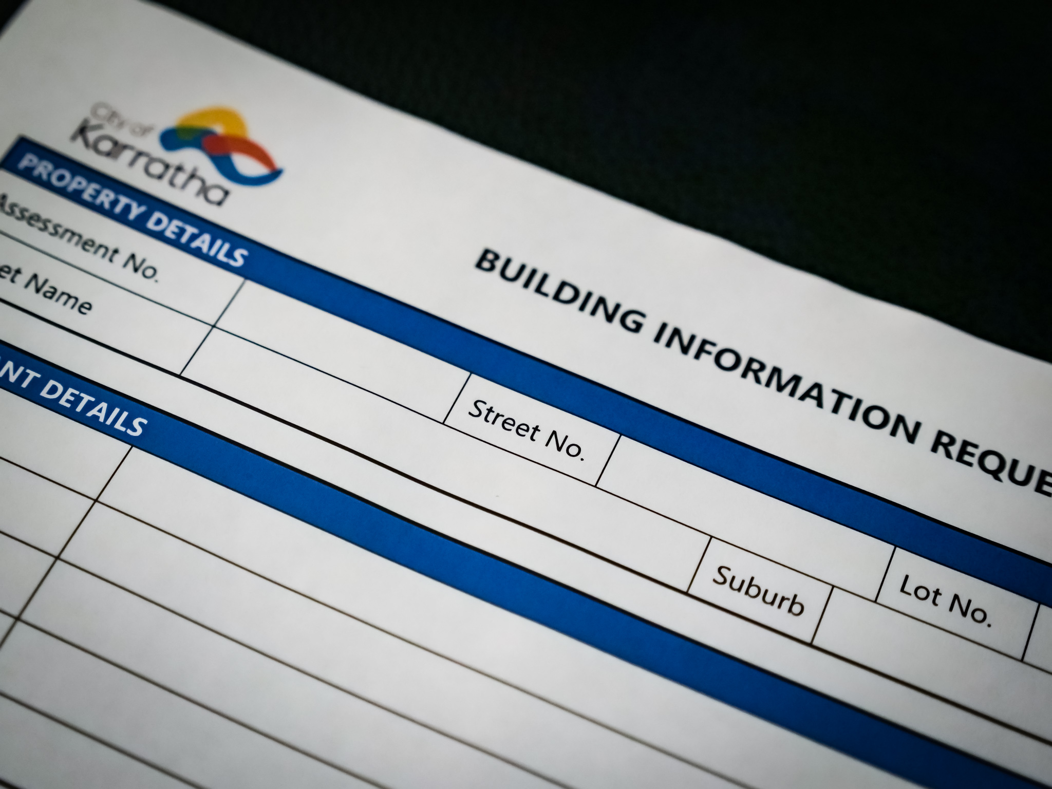 Building forms | City of Karratha